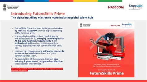Nasscom Futureskills Prime Bridging Demand Skill Gap In It Sector Pptx Cloud Computing