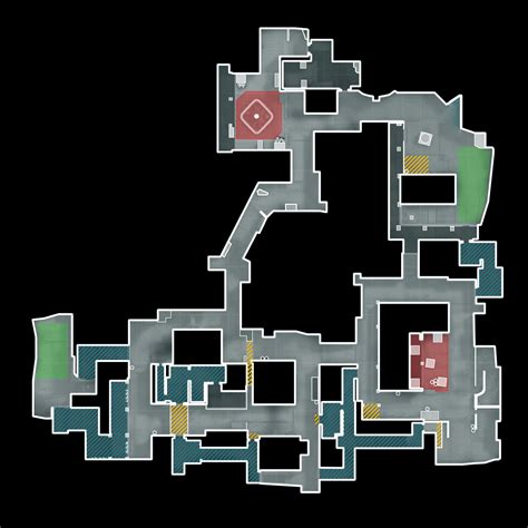 Counter Strike Map Layout Wall Art Cs2 Csgo 3d Print Dust2 Mirage