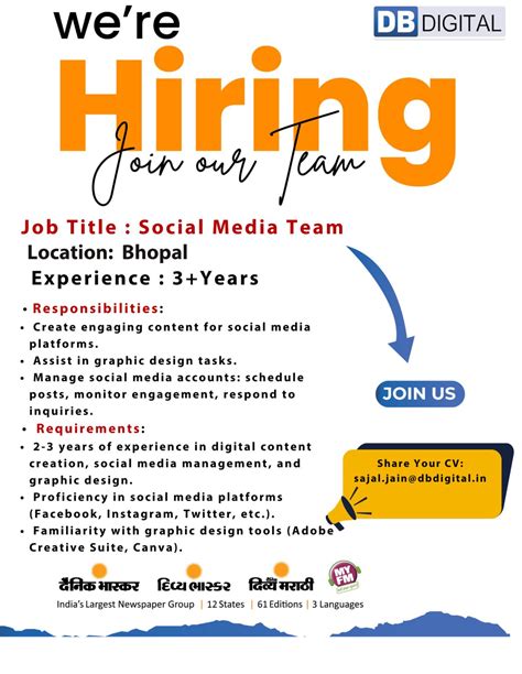 Sajal Jain On Linkedin Dbdigital Media Socialmedia Opportunity