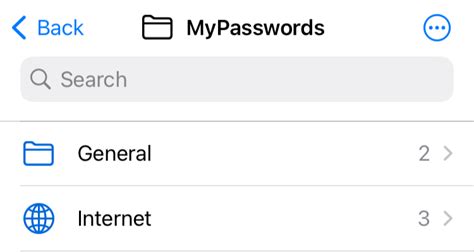 Search In Keepassium Keepassium