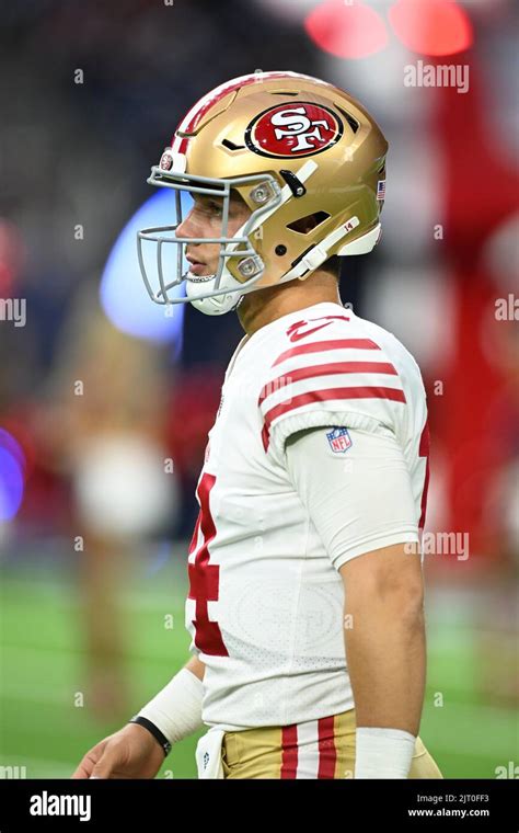 San Francisco 49ers Quarterback Brock Purdy 14 During The Nfl Game