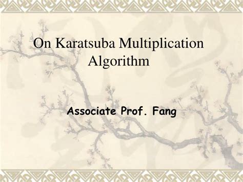 ppt on karatsuba multiplication algorithm powerpoint presentation free download id 200342