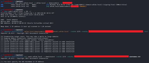 kerberos key list attack not working · issue 1478 · fortra impacket