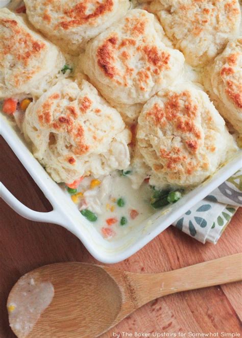 Biscuit Chicken Pot Pie Casserole Somewhat Simple