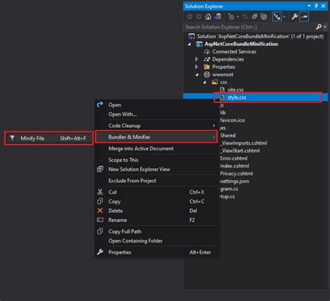 Bundling And Minification In ASP NET Core Web Application