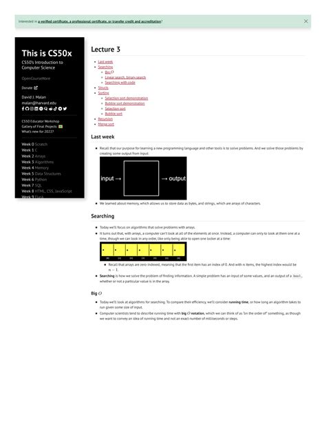 Solution Cs50 Harvard Edu X 2022 Notes 3 Lecture 3 Studypool