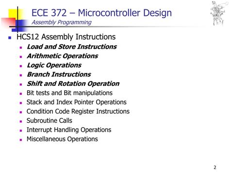 Ppt Ece 372 Microcontroller Design Assembly Programming Powerpoint Presentation Id4813363