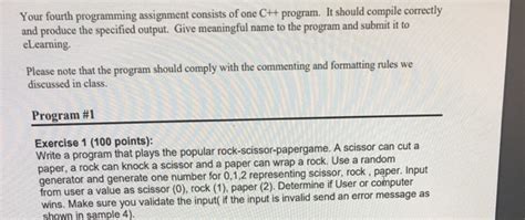solved your fourth programming assignment consists of one