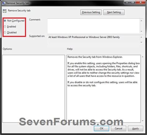 Security Tab Add Or Remove From Properties Tutorials