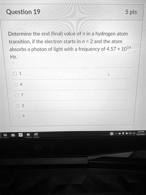 Solved Question 19 5 Pts Determine The End Final Value Of N In A