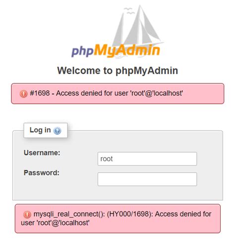 Cara Mengatasi Phpmyadmin Error Access Denied For User ‘root