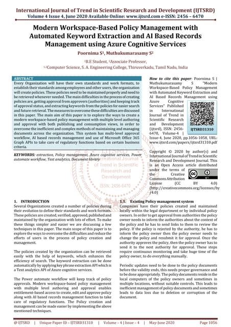 Modern Workspace Based Policy Management With Automated Keyword