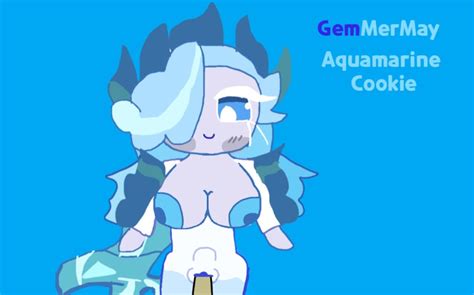 Rule 34 Aquamarine Cookie Aquamarine Hair Big Breasts Blue Eyes Caramelpearl Artist Cookie