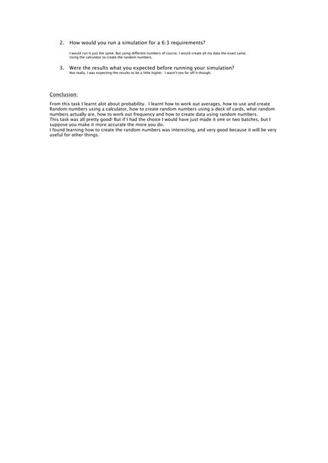 Sample Choc Chip Simulation Report Writing Pdf