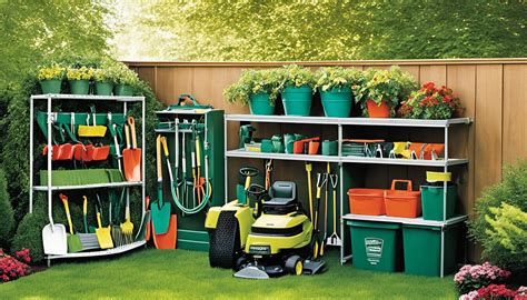 Creative Lawn Equipment Storage Solutions