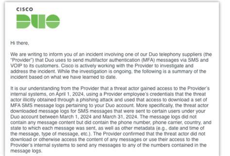 Cisco Duo Sms Logs Exposed In Third Party Data Breach Em360tech