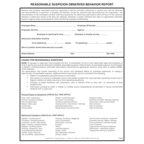 Reasonable Suspicion Drug Testing