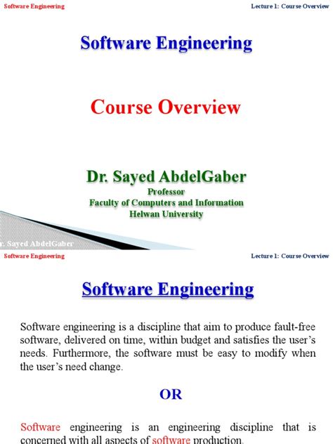 software engineering lecture 1 course overview pdf use case