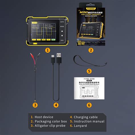 Digital Oscilloscope 200khz Wide Electronic Component Tester 800vpp 1