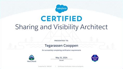 Tegarassen Cooppen On Linkedin Salesforce Certification Salesforcearchitect Trailblazer…