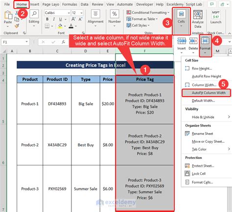 How To Create Price Tags In Excel With Quick Steps Exceldemy