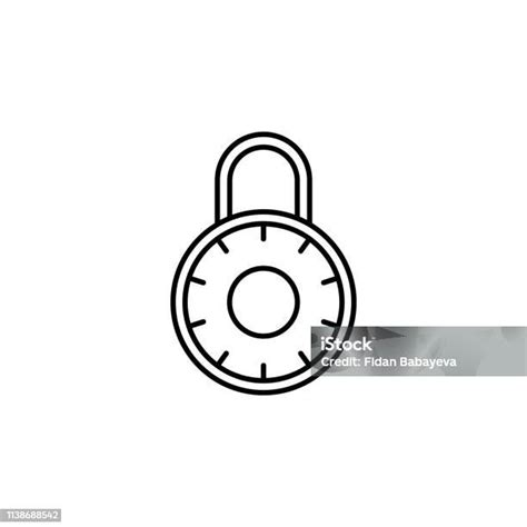 자물쇠 개인 정보 보호 보안 아이콘 교육의 요소 그림입니다 기호와 기호는 웹 로고 모바일 앱 Ui Ux에 사용할 수 있습니다 개념에 대한 스톡 벡터 아트 및 기타 이미지