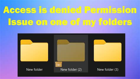 Access Is Denied Permission Troubleshooting Error Resolving Permission
