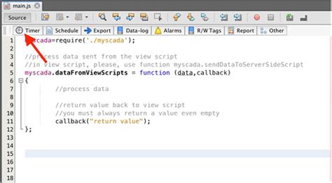 Server Side Scripts Timers Eg Run Code In Given Time Intervals MySCADA Technologies