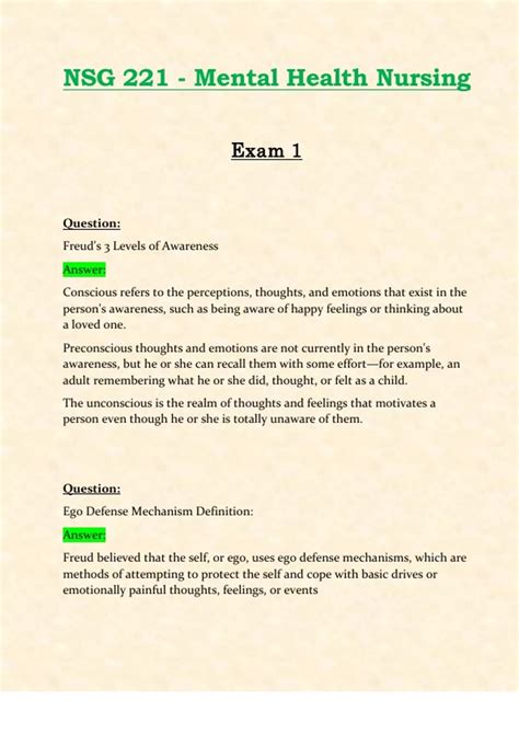 Exam 1 Exam 2 Exam 3 And Exam 4 Nsg221 Nsg 221 Latest 2024 2025