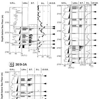 Well Log Data And Inferred Delta Set Boundaries The Gamma Ray Logs Are Download Scientific
