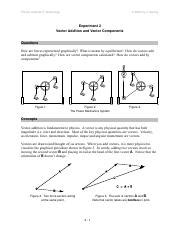 Vector Addition Components Pdf Florida Institute Of Technology By J Gering