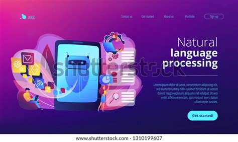 Programmers Chatbot Processing Natural Language Natural Stock Vector