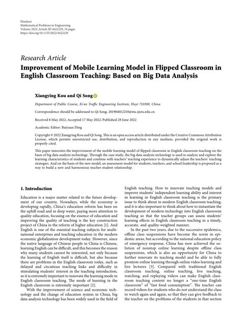 Pdf Improvement Of Mobile Learning Model In Flipped Classroom In