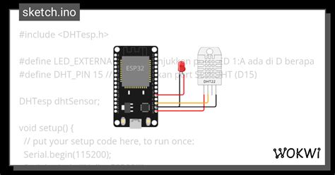 Dasar Wokwi DHT Wokwi ESP32 STM32 Arduino Simulator