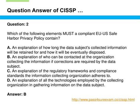 PPT Pass Sure CISSP Exam Question PowerPoint Presentation Free Download ID