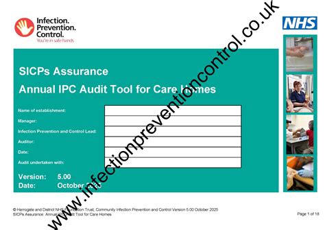 Sicps Assurance Annual Ipc Audit Tool For Care Homes Infection