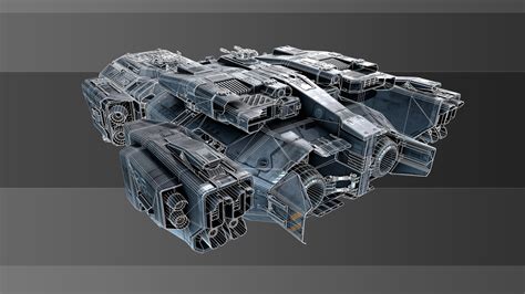3d Antares Class Starship Turbosquid 2320112