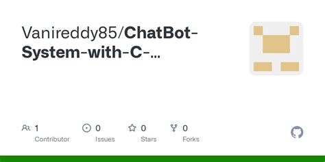 Github Vanireddy85 Chatbot System With C Sharpcode
