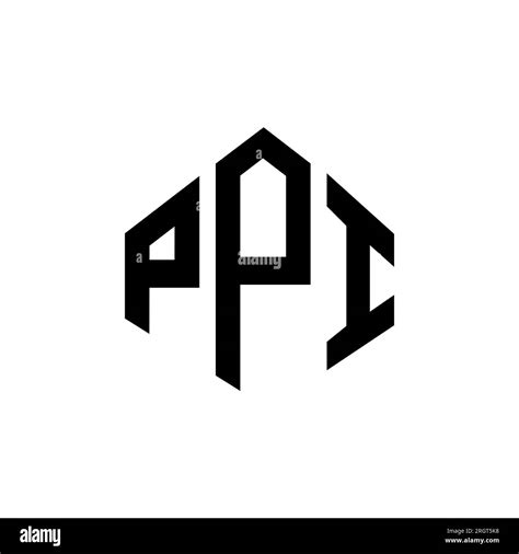 Ppi Letter Logo Design With Polygon Shape Ppi Polygon And Cube Shape