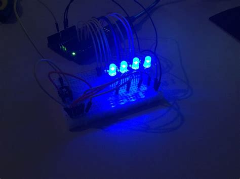 4x Rgb Led Running Light