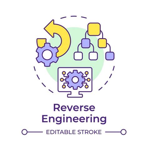 Reverse Engineering Process Infographic Vertical Vector Image