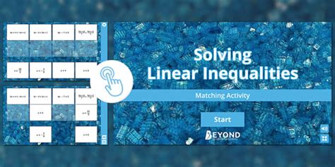 Solving Linear Inequalities Matching Teacher Made