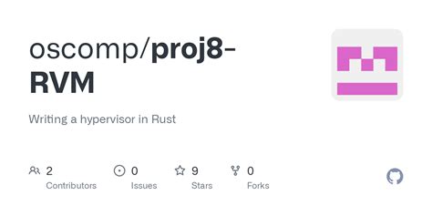 Github Oscompproj8 Rvm Writing A Hypervisor In Rust