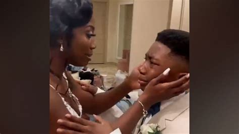 The Story Behind Viral Video Of Boy Seeing Mom In Wedding Dress For St Time Good Morning America