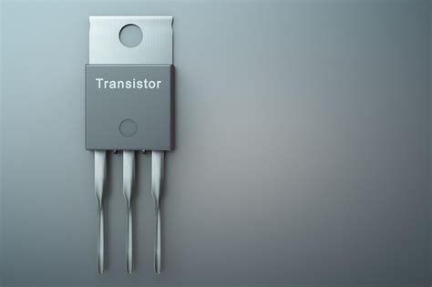 Premium Photo Transistor On A Dark Background With Copyspace