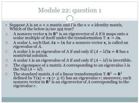 solved module 22 question 1 c suppose a is an n x n matrix