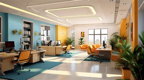 사무실 인테리어 디자인 시각화의 3d 렌더링 비즈니스 룸 사무용 가구 사무실 인테리어 배경 일러스트 및 사진 무료 다운로드 Pngtree