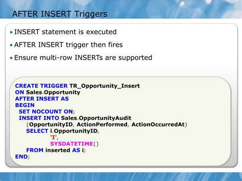 ppt module 15 responding to data manipulation via triggers powerpoint presentation id 2867728