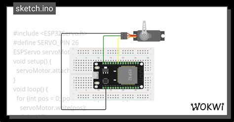 Servo Wokwi Esp32 Stm32 Arduino Simulator