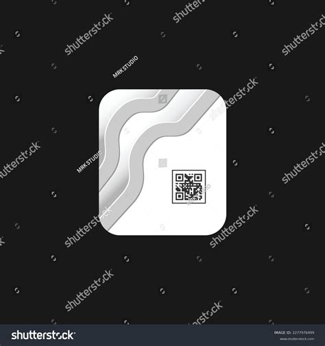 Barcode Qr Label Abstract White Texture Stock Vector Royalty Free